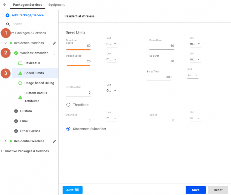Change or Update Subscriber Internet Speed | VISP Help Documentation