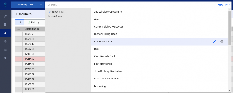 Create and Customize a Filter - VISP App Documentation