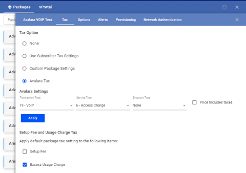 VISP Help Documentation | Avalara Activation and Setup